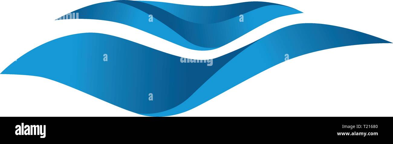 abstract ocean waves, logo Stock Vector Image & Art - Alamy