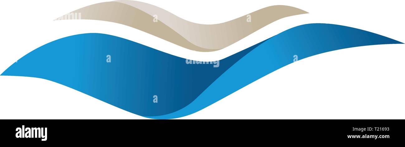 Abstract wave logo hi-res stock photography and images - Alamy