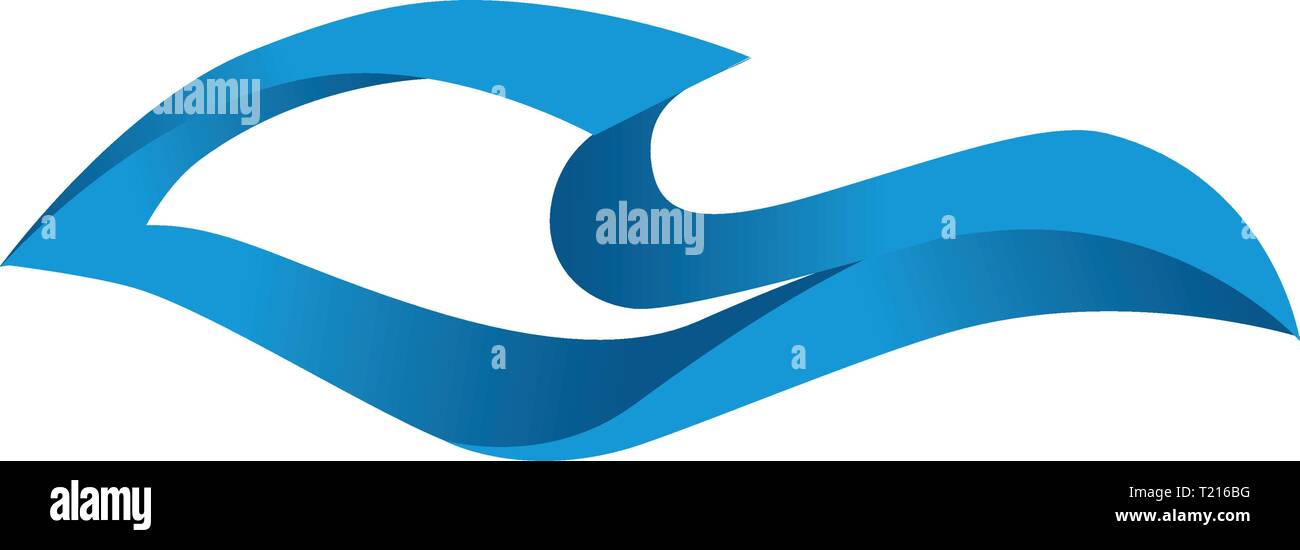 abstract ocean waves, logo Stock Vector Image & Art - Alamy