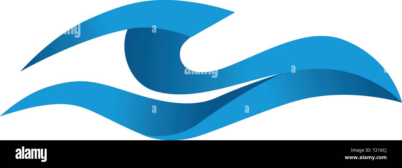 abstract ocean waves, logo Stock Vector Image & Art - Alamy