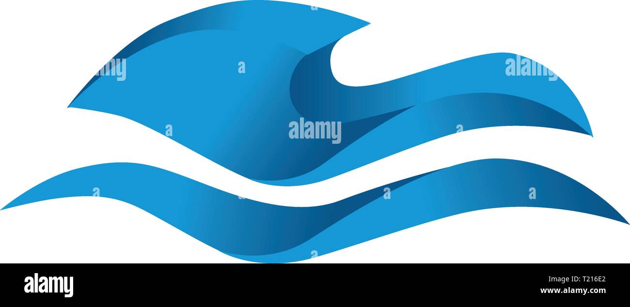 abstract ocean waves, logo Stock Vector Image & Art - Alamy
