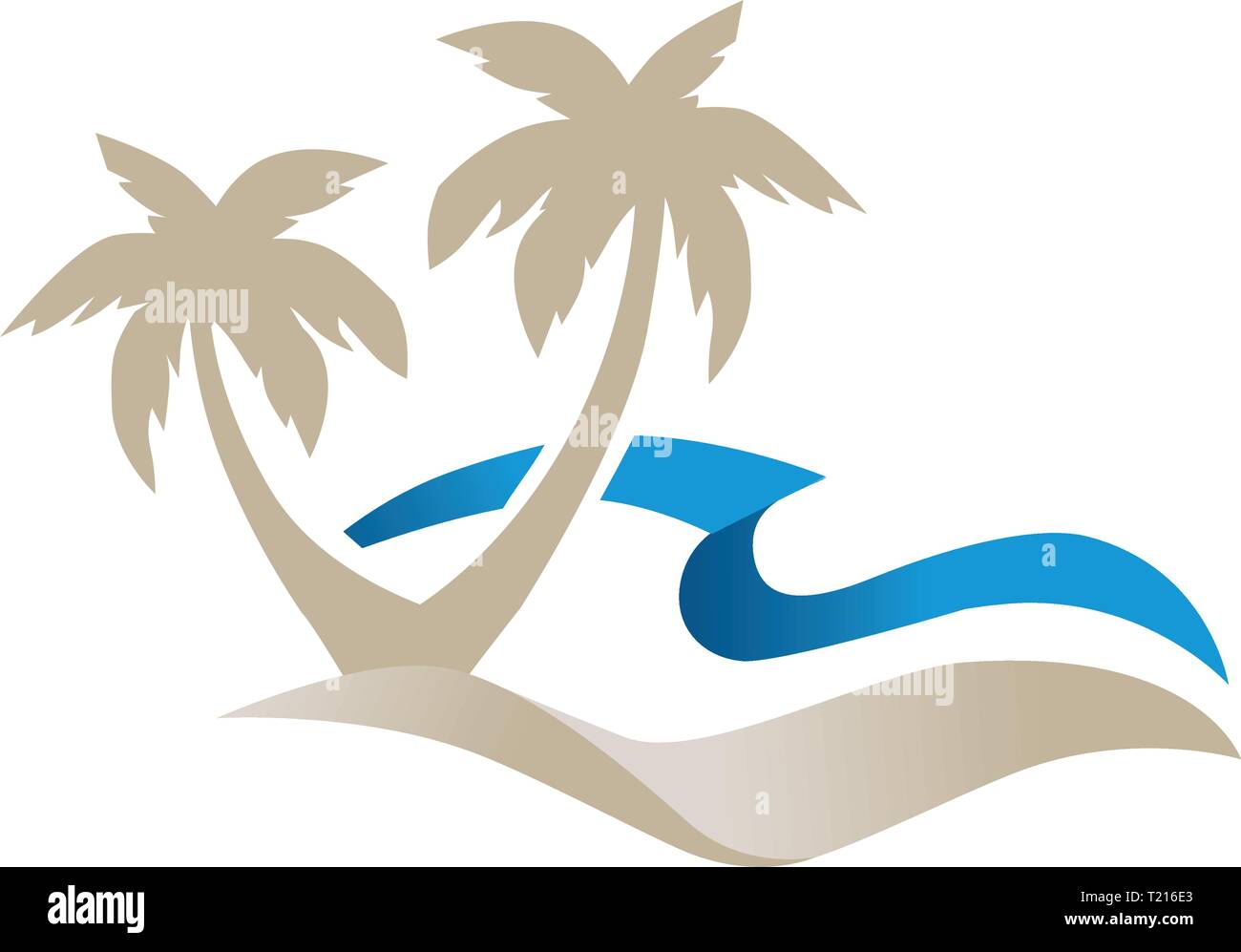 Beach Abstract Logos