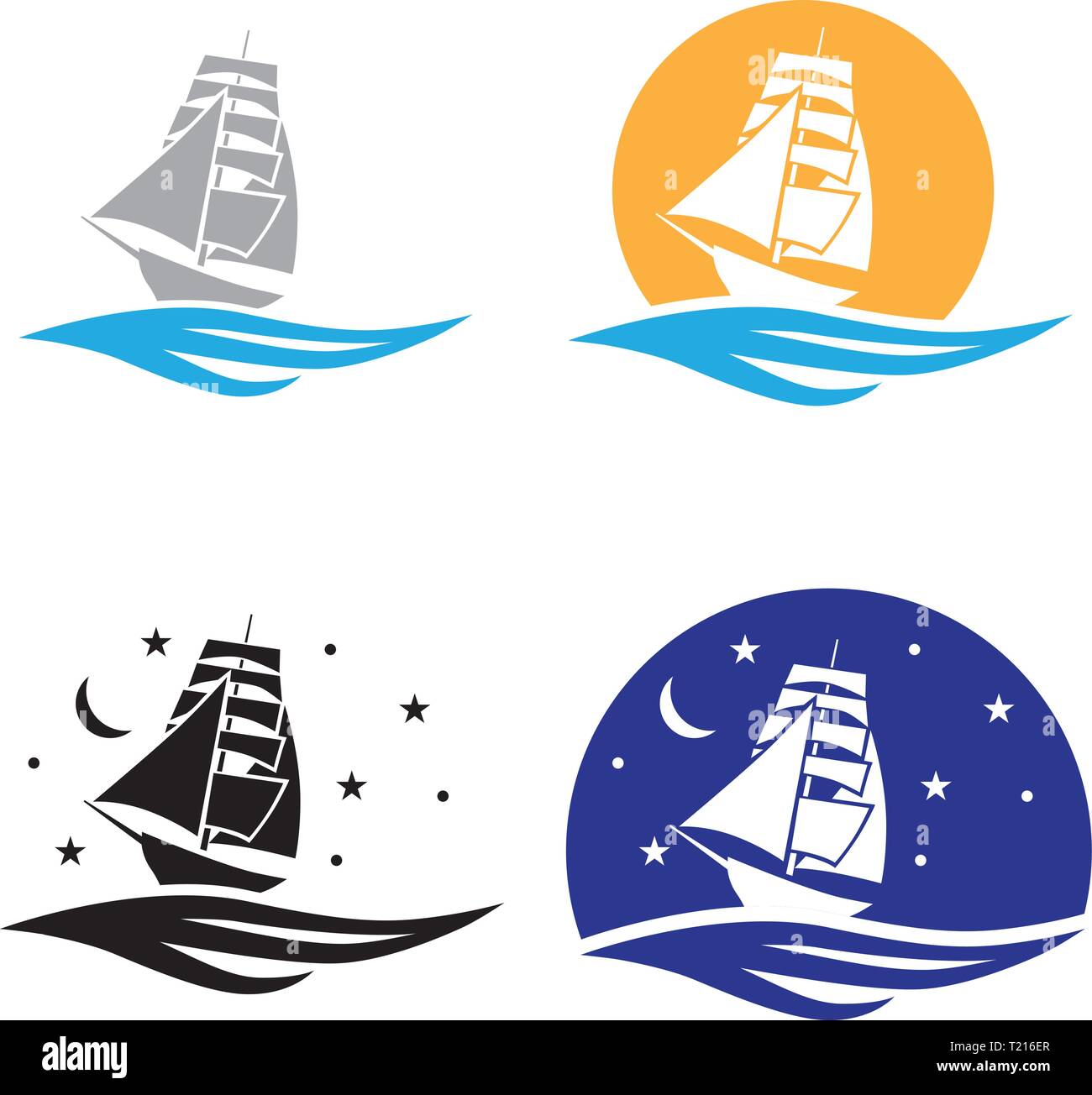 Boat logo hi-res stock photography and images - Alamy