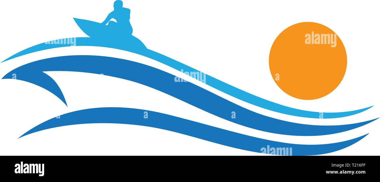 Long ocean waves Stock Vector Images - Alamy