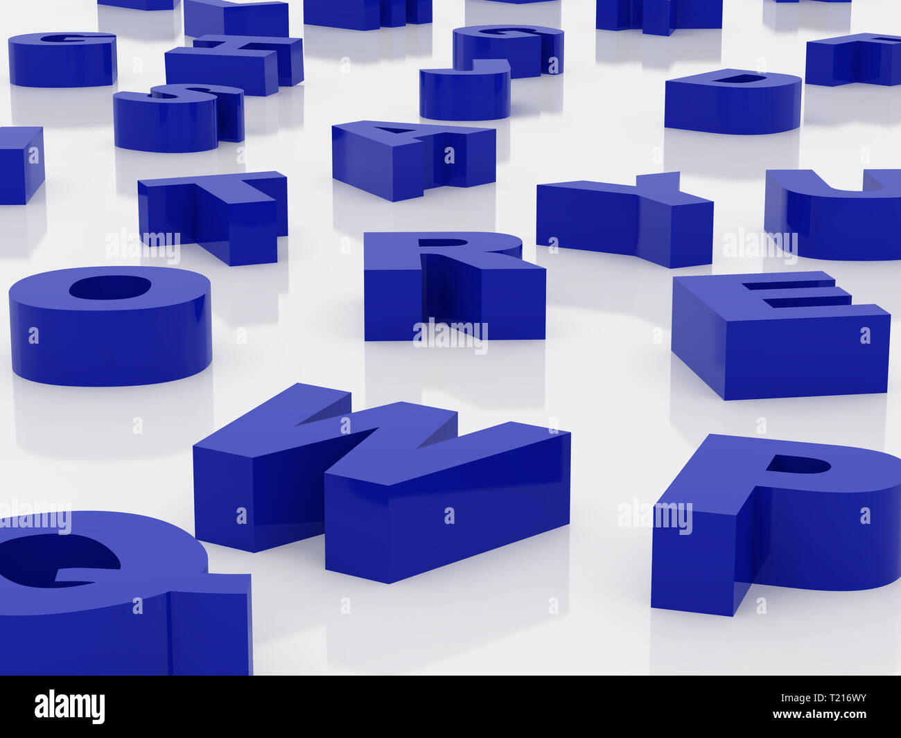 High resolution image alphabet. 3d illustration over white backgrounds ...