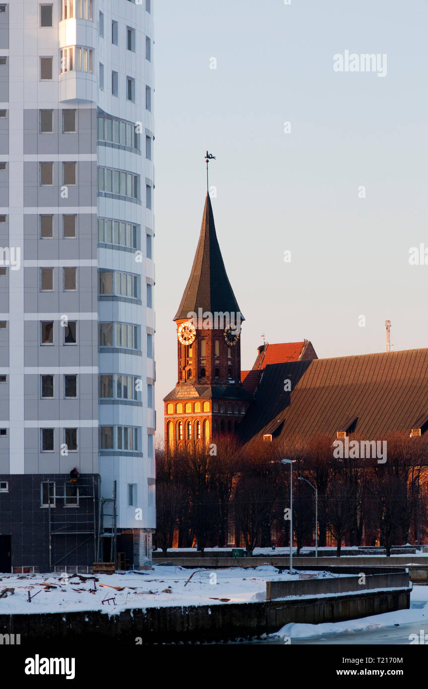 Konigsberg Cathedral. is a Brick Gothic style building in Kaliningrad ...