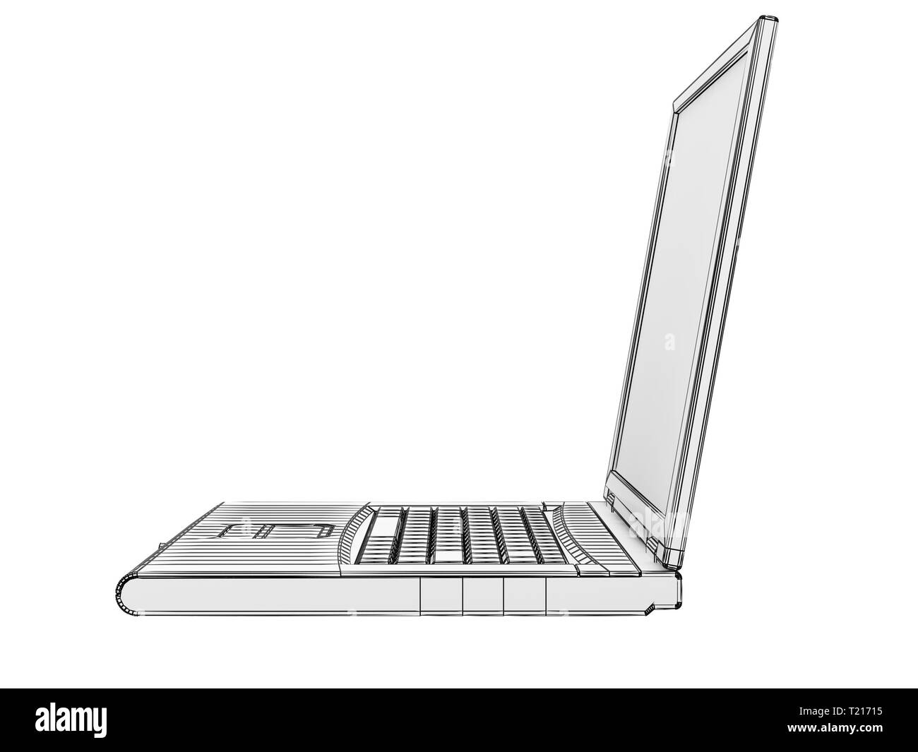 Laptop isolated on white background. High resolution image Stock Photo ...