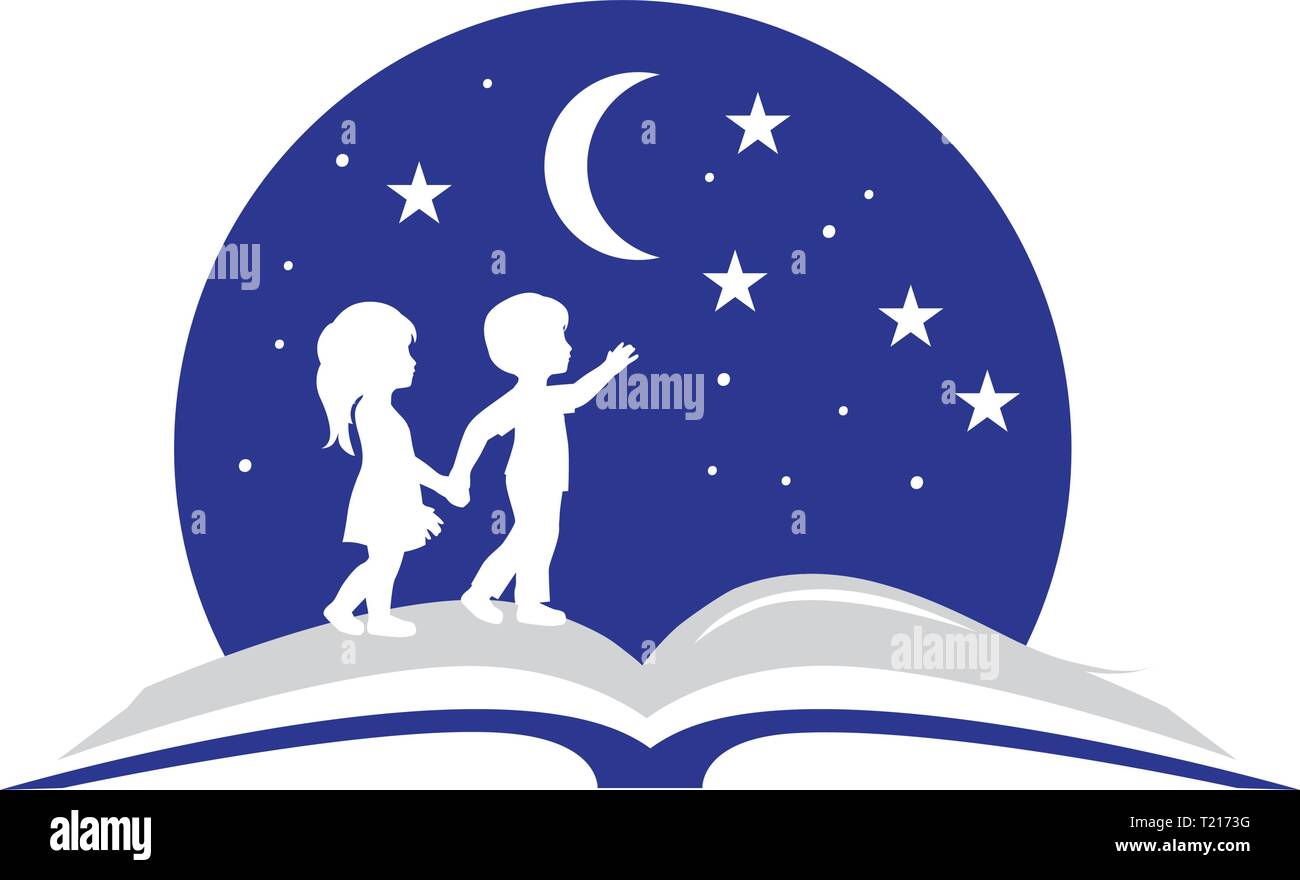 Vector logo moon fantasy Stock Vector Images - Alamy