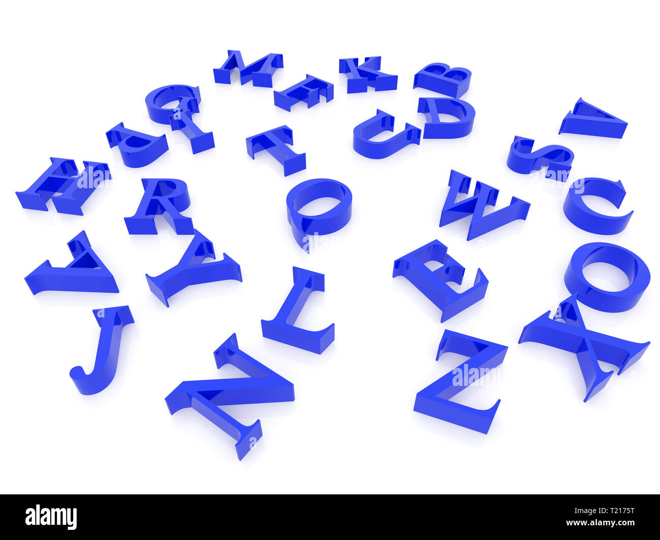 High resolution image alphabet. 3d illustration over white backgrounds ...