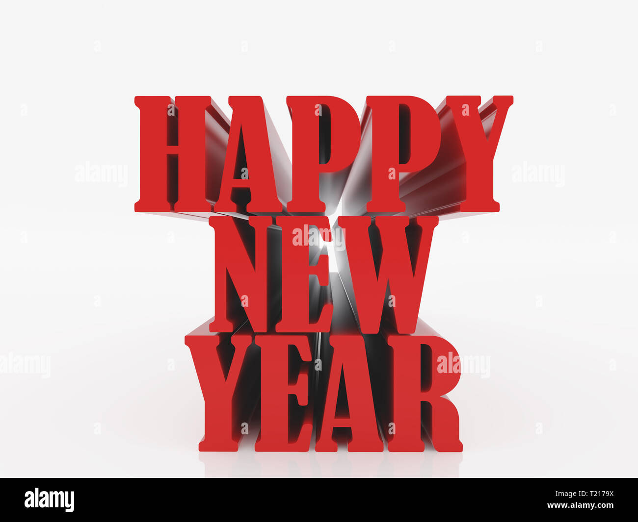 High resolution image new-year. 3d illustration over white backgrounds ...