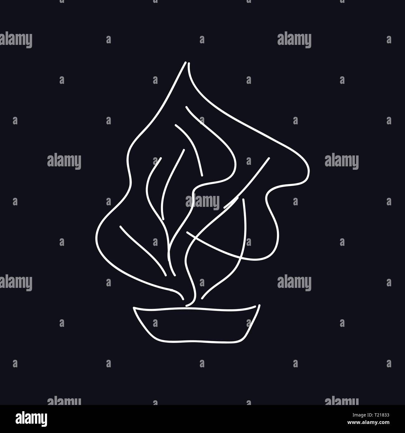 bonsai logo design vector template Stock Vector Image & Art - Alamy