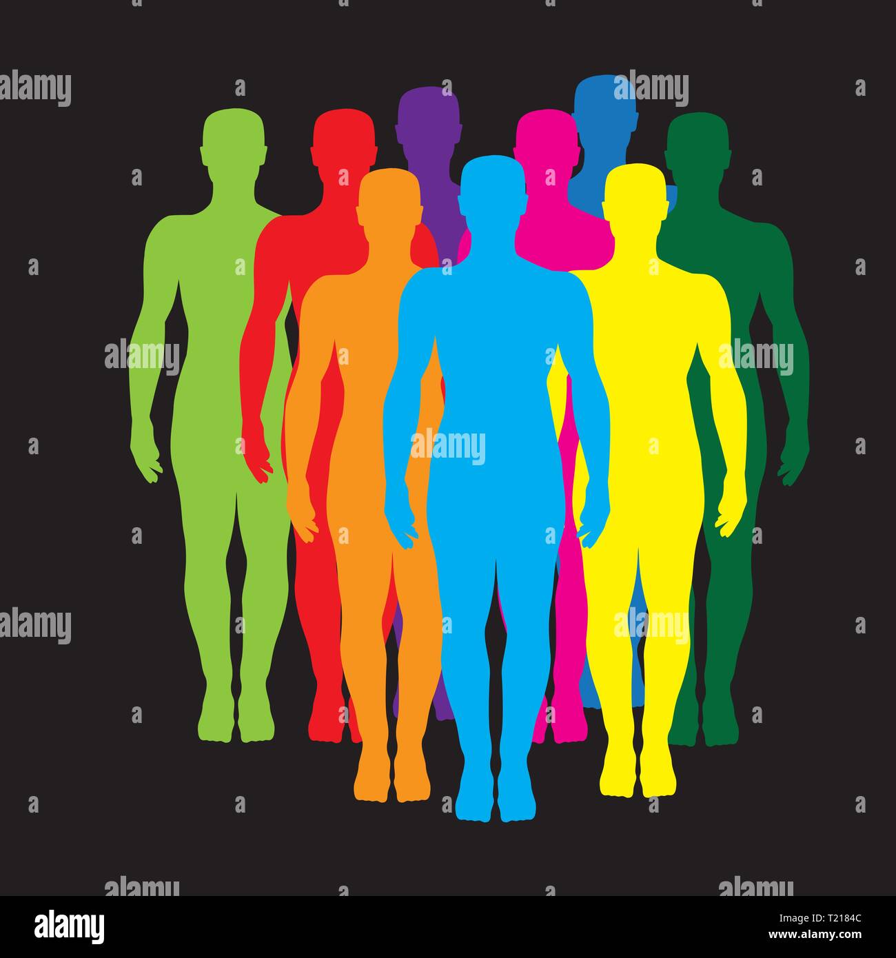 people of the world, different skin colors, unity Stock Vector Image ...