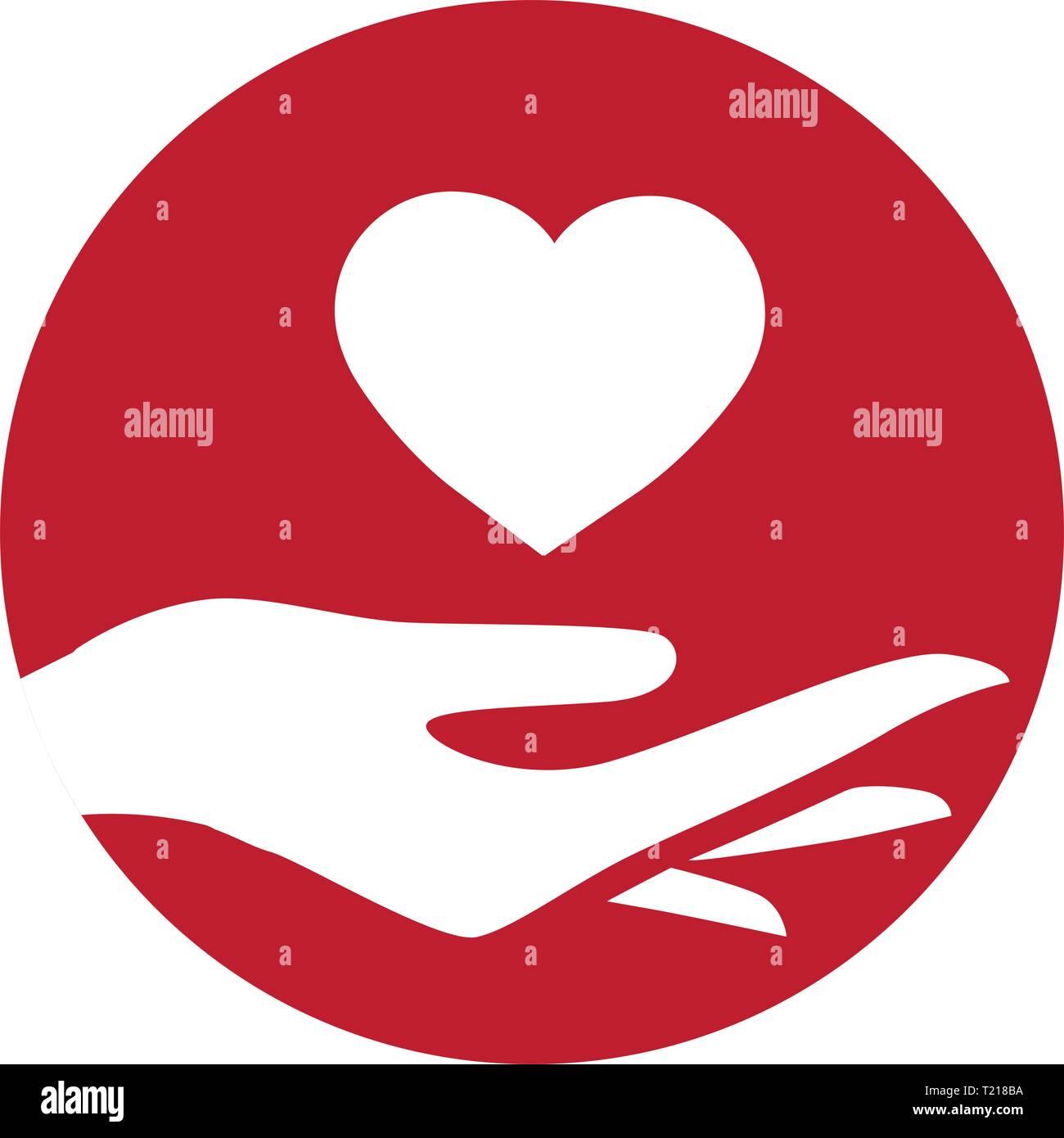 hand and heart Stock Vector Image & Art - Alamy