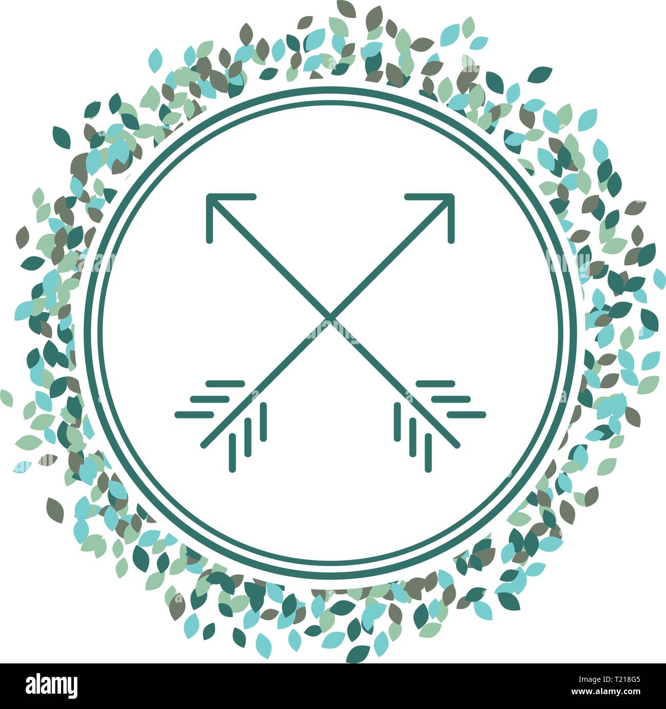 Round monogram vectors hi-res stock photography and images - Alamy