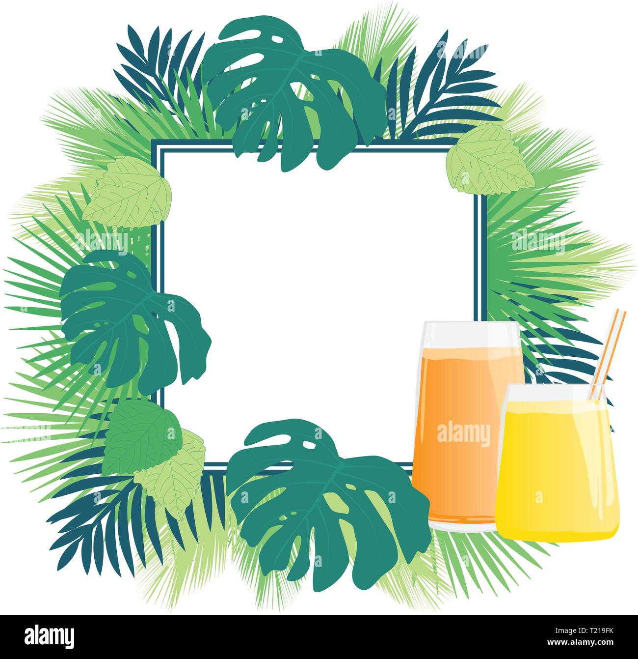 Blue cocktails bar Stock Vector Images - Alamy