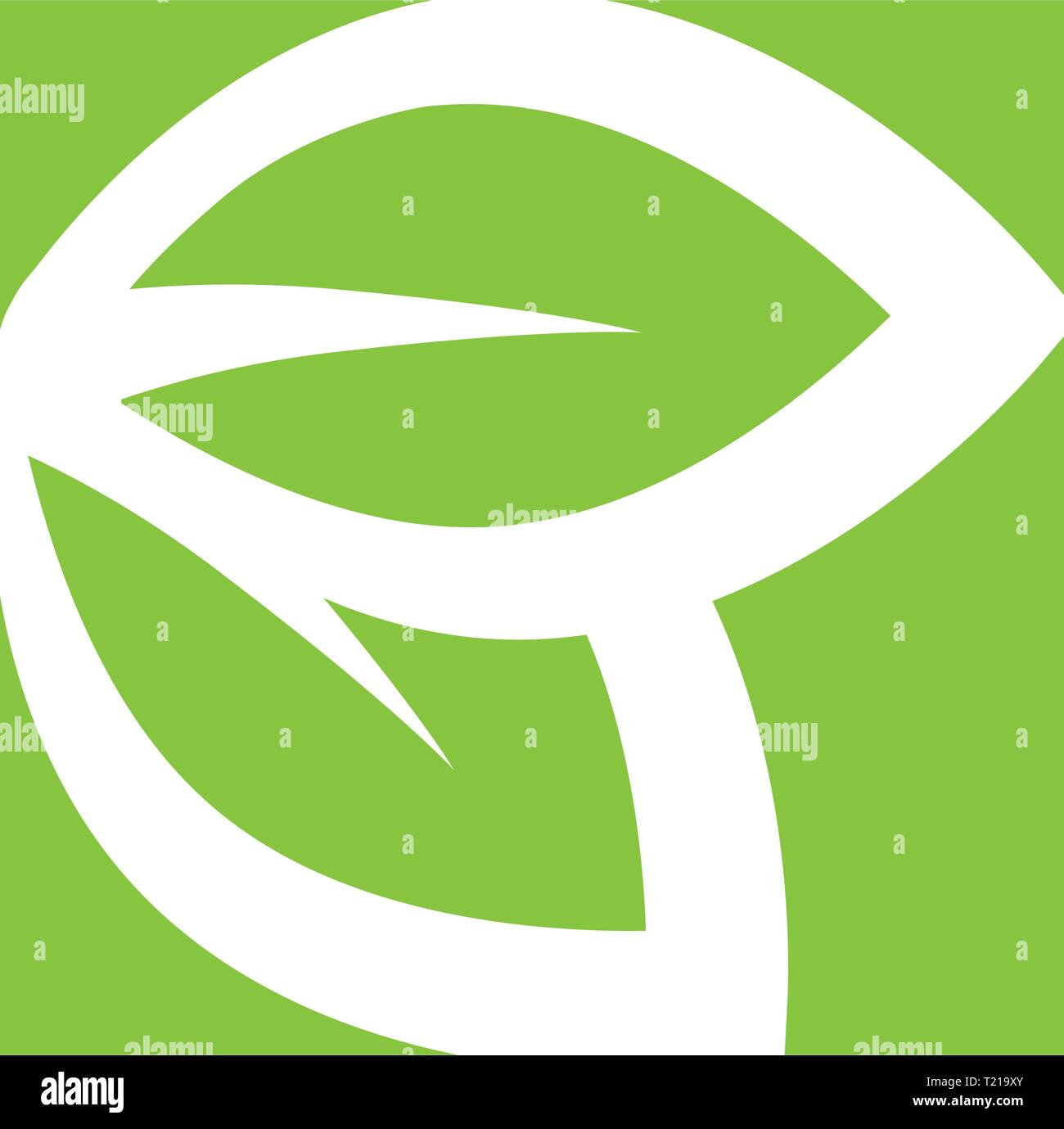 Round green logo Stock Vector Images - Alamy