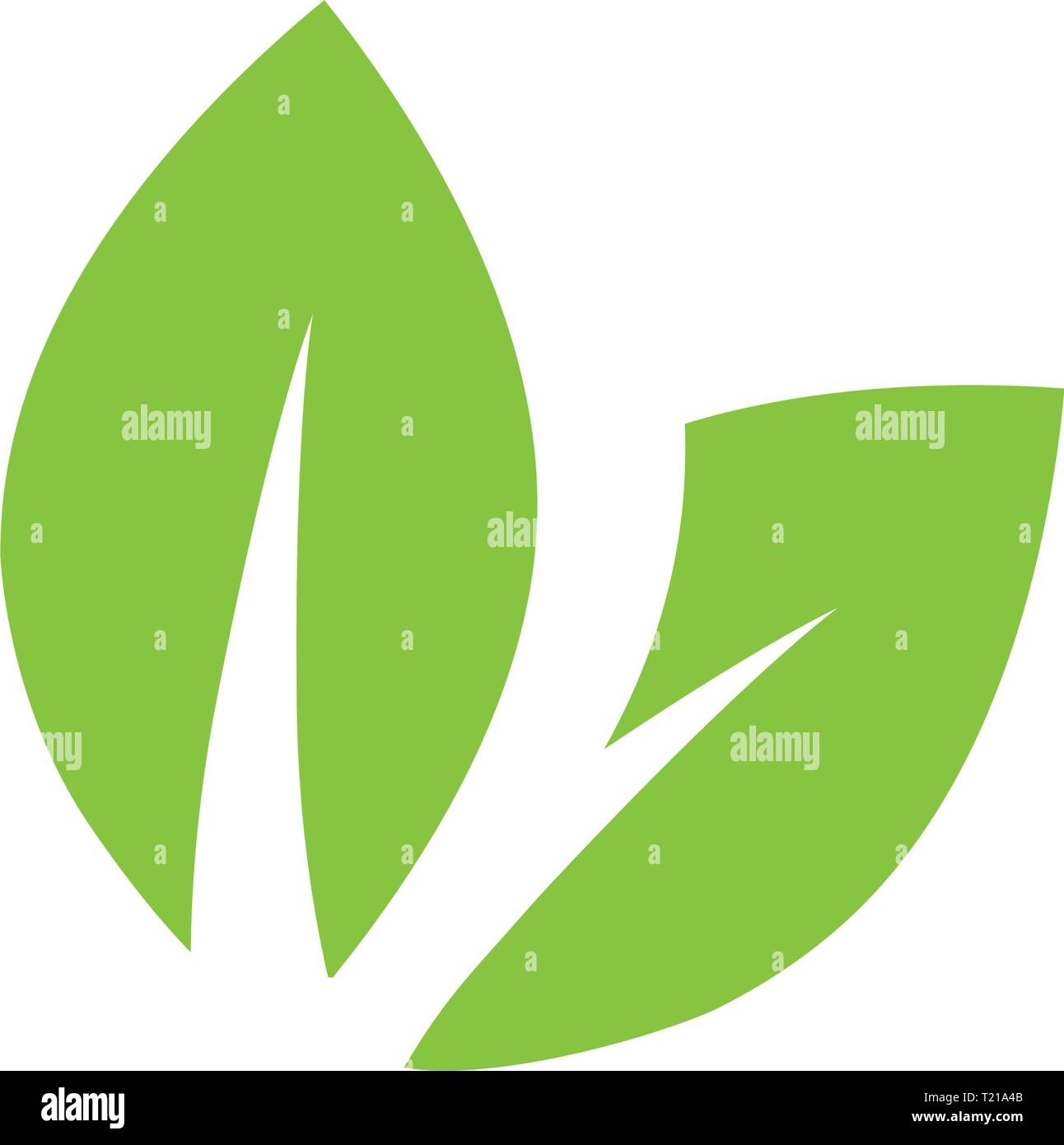 Abstract leafs logo element Stock Vector Images - Alamy