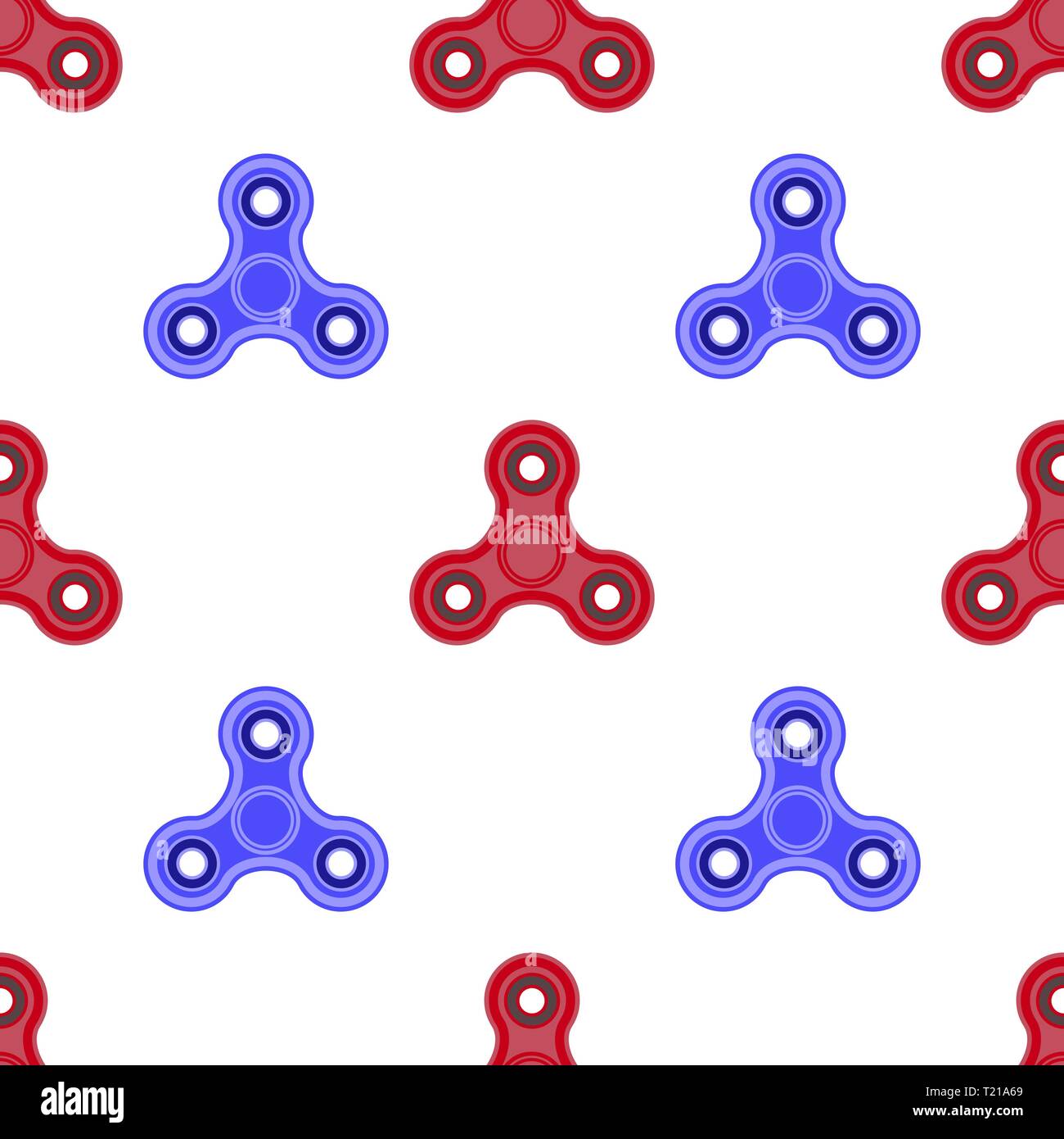 Fidget Finger Spinner Seamless Pattern. Modern Stress Relieving Toy ...