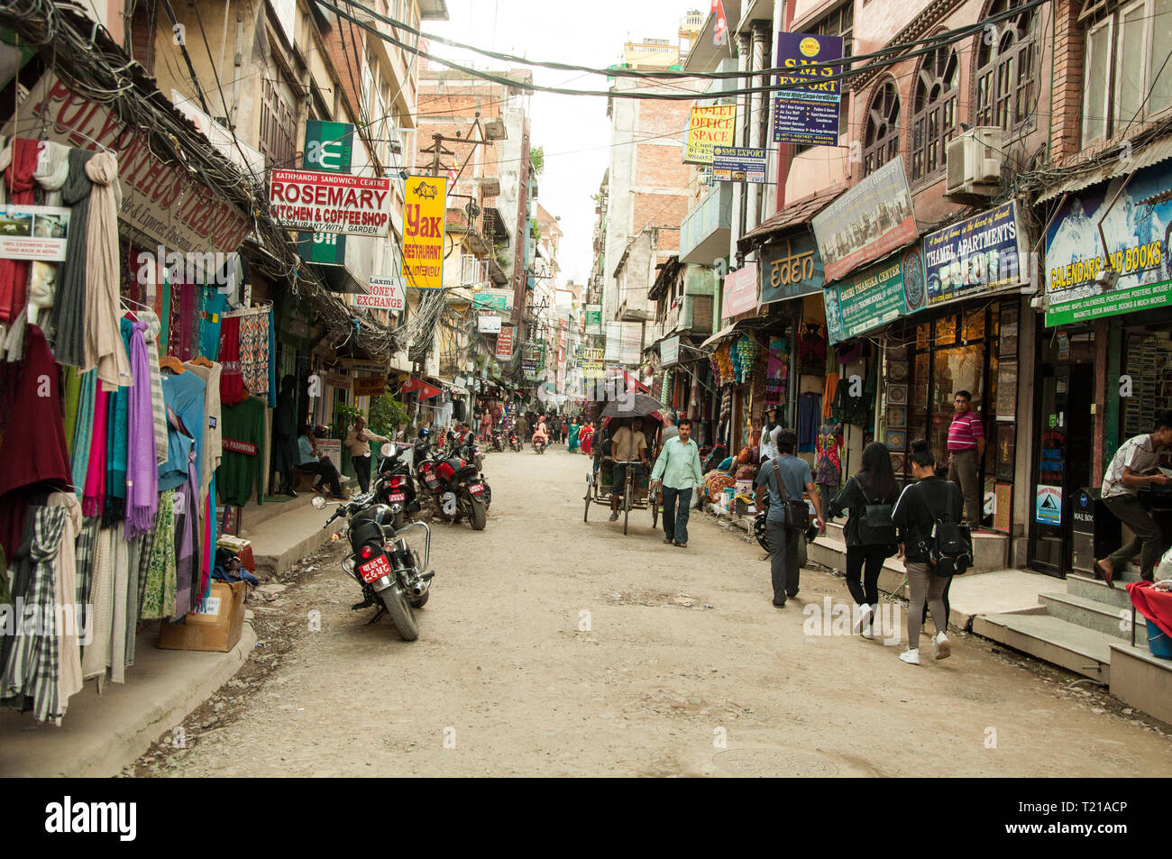 Thamel street kathmandu hi-res stock photography and images - Alamy