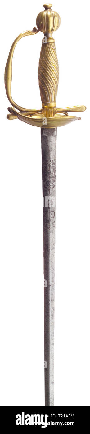 weapons, smallsword, Saxony, 18th century, Additional-Rights-Clearance ...