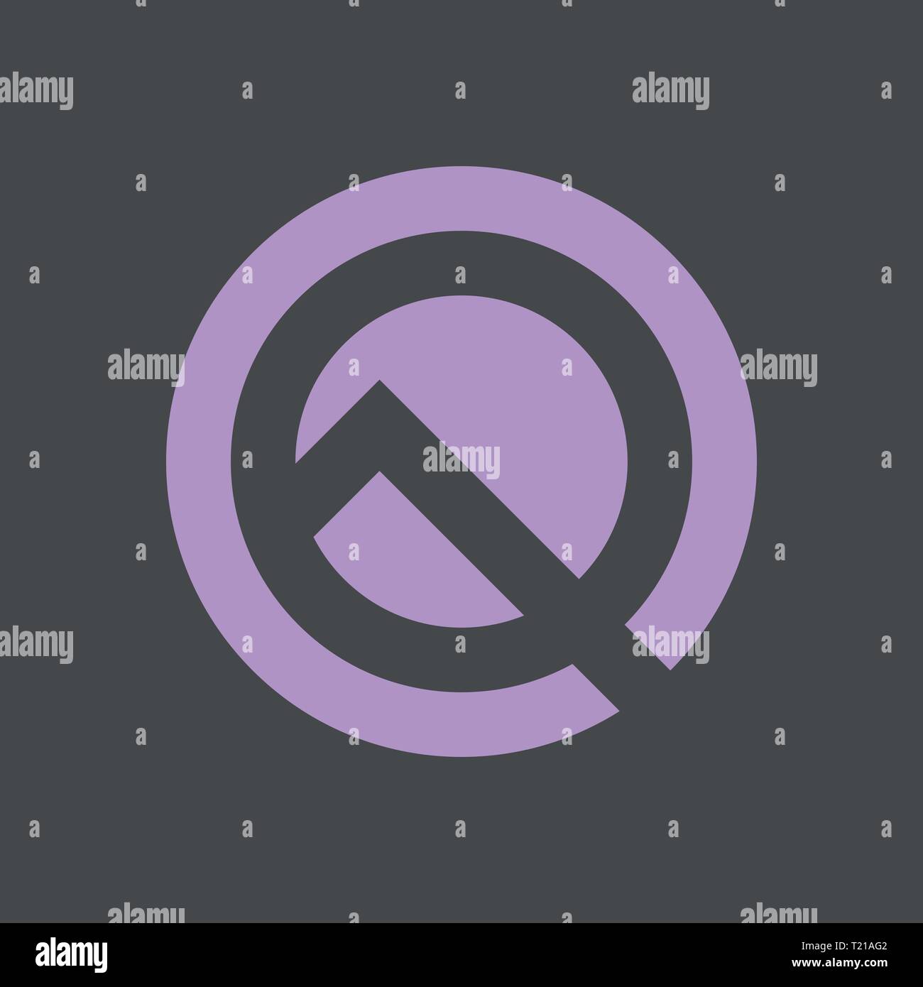 Digital Logo Design Template. Abstract vector symbol, technology ...