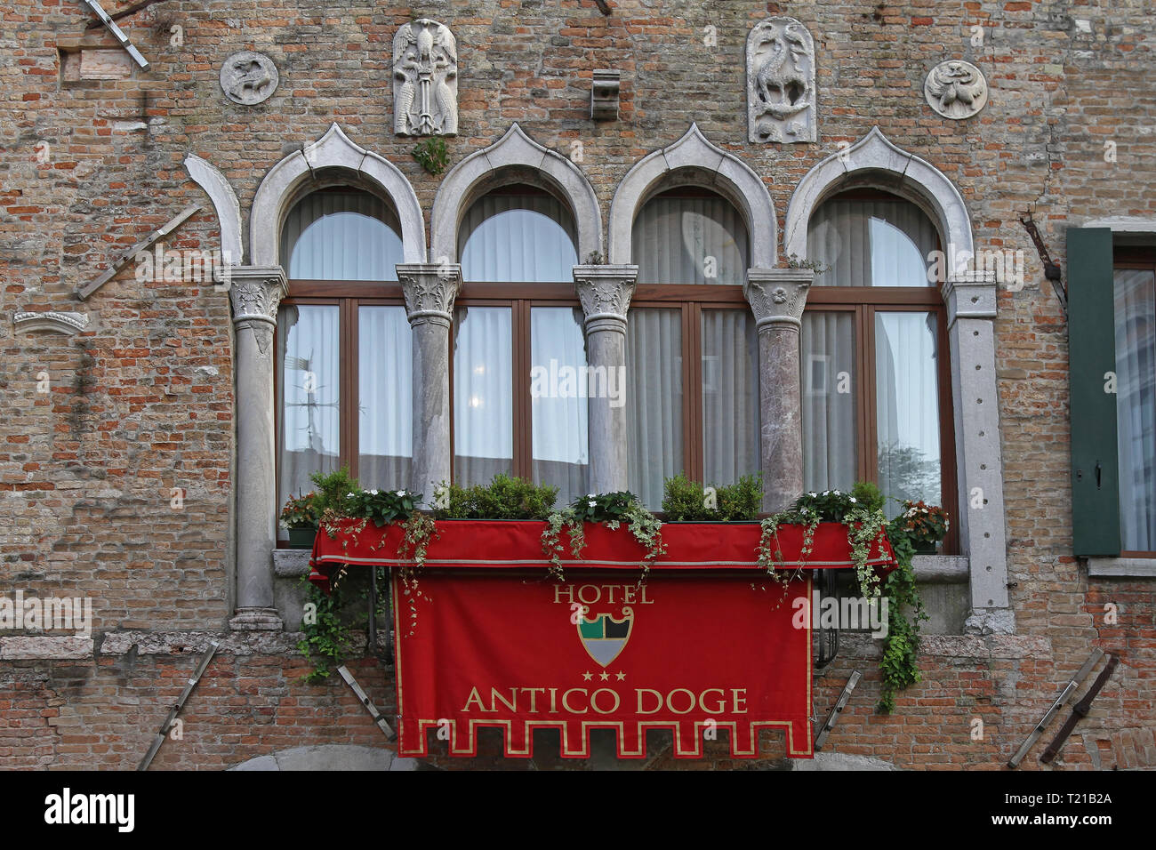 Venice, Italy - July 09, 2011: Old Antico Doge Hotel Building in Venice ...