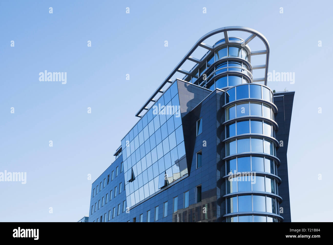 Modern office building spreeeck kapelle ufer hi-res stock photography ...