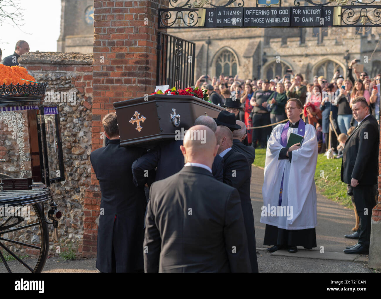 Keith flint funeral bocking essex hi-res stock photography and images ...