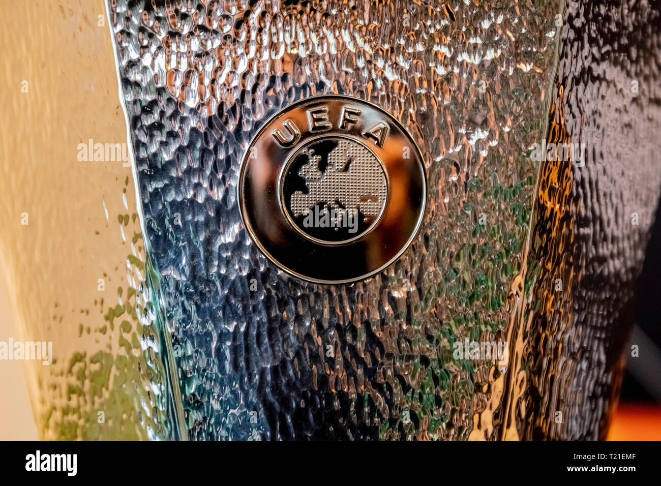 Uefa europa league trophy logo hi-res stock photography and images - Alamy