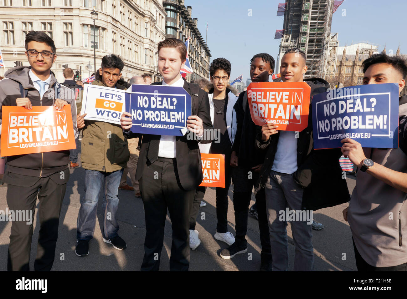 Young brexiteers hi-res stock photography and images - Alamy