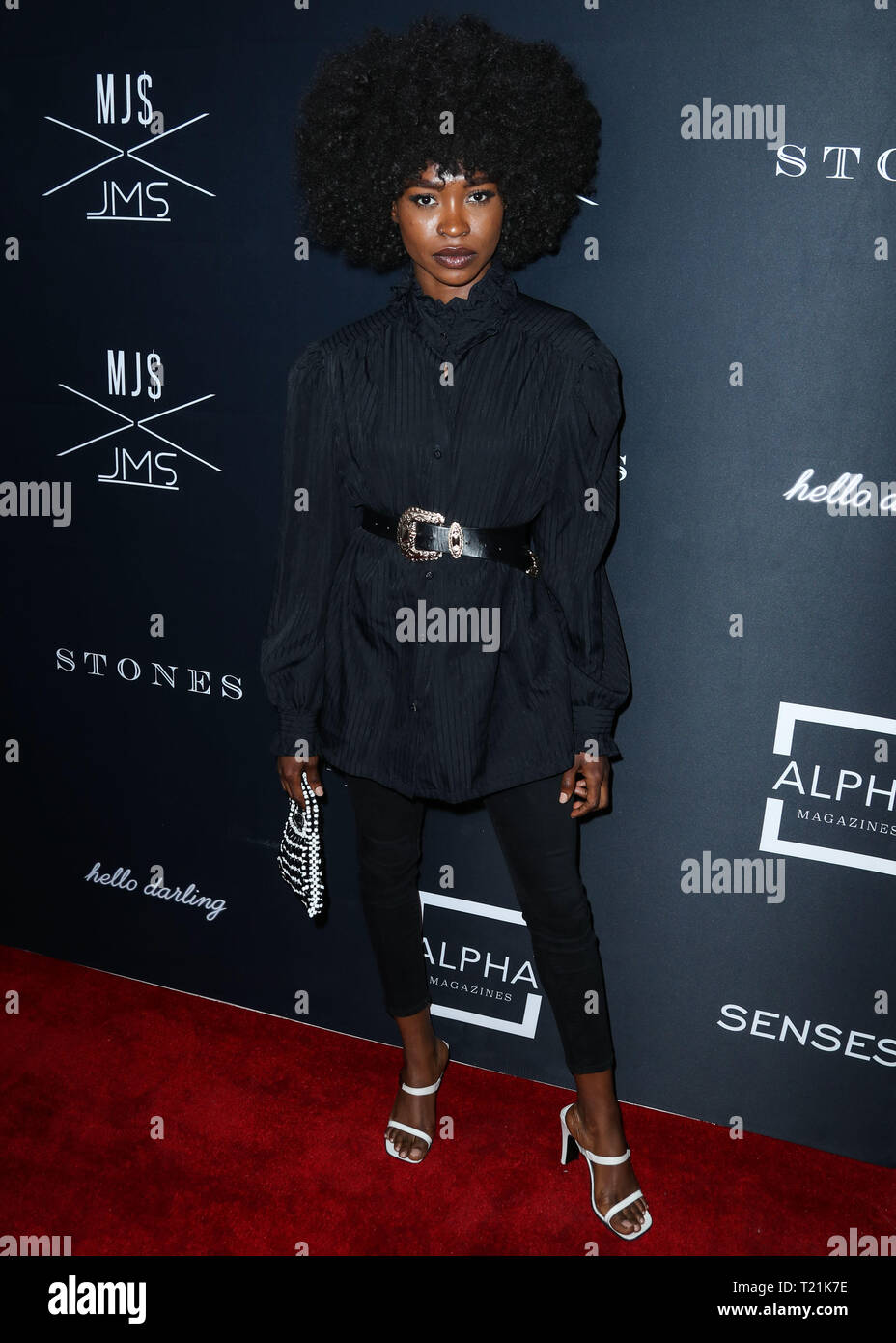 LOS ANGELES, CALIFORNIA, USA - MARCH 29: Nneka Ibeabuchi arrives at the ...