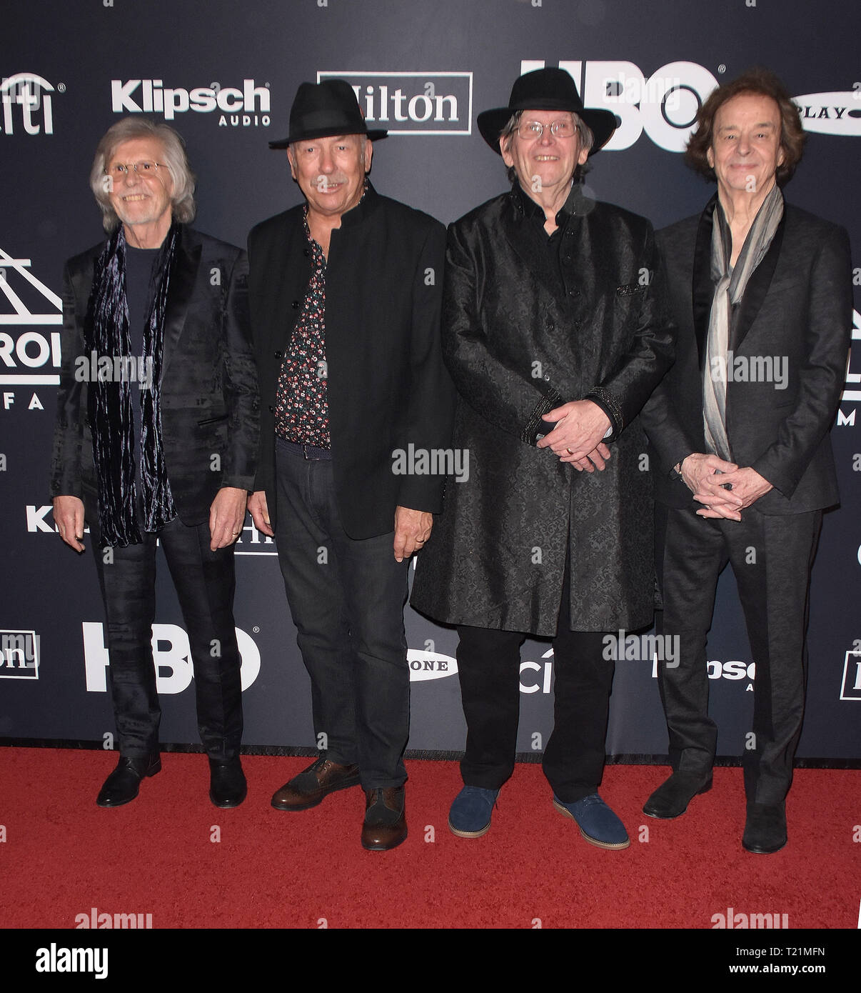 NEW YORK, NEW YORK - MARCH 29: The Zombies attend the 2019 Rock & Roll ...