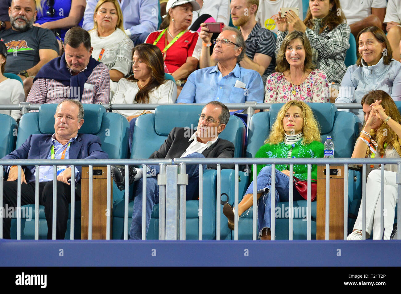 Miami Gardens FL, USA. 29th Mar, 2019. Comedian Jerry Seinfeld and wife ...