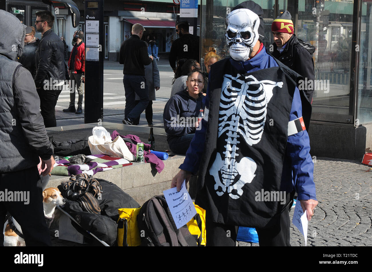 Copenhagen, Denmark, 30th March 2019. Protest rally staged by danes No ...