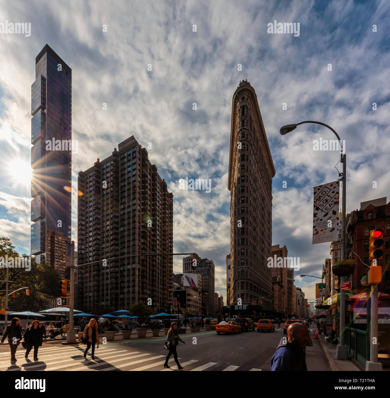 Flatiron Building, New York City, New York State, USA. The 22 storey ...