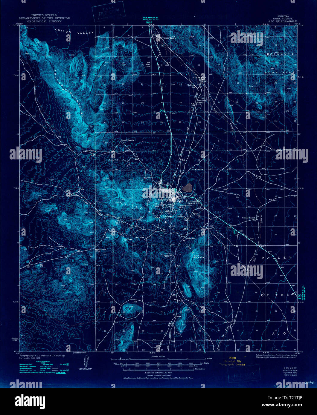 Ajo arizona map hi-res stock photography and images - Alamy