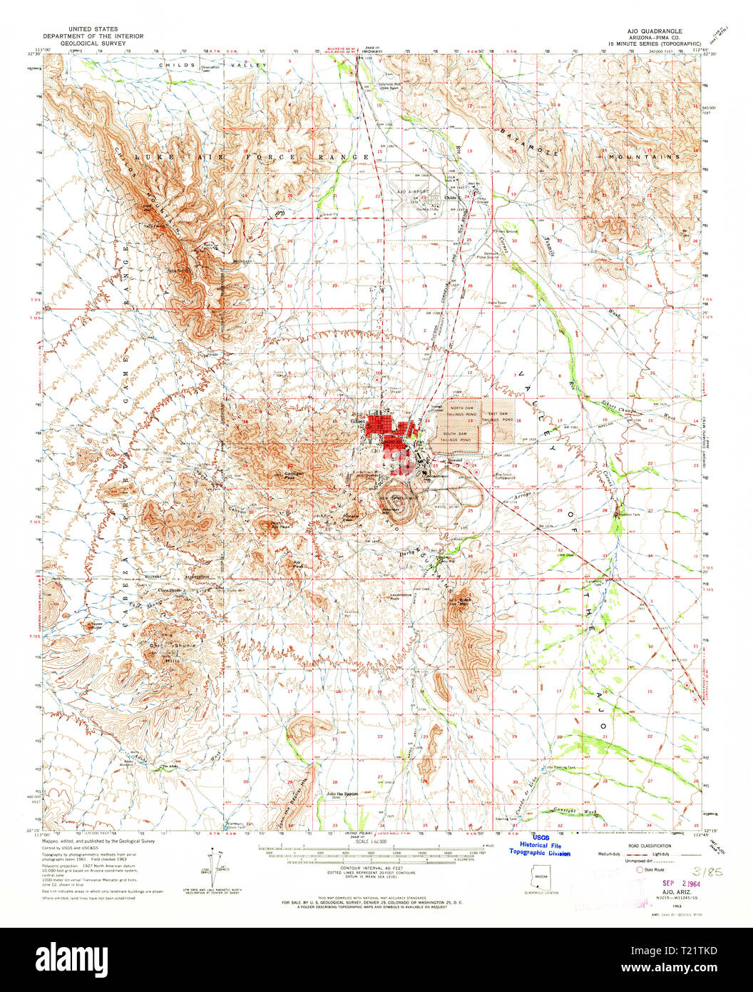 Map of ajo hi-res stock photography and images - Alamy