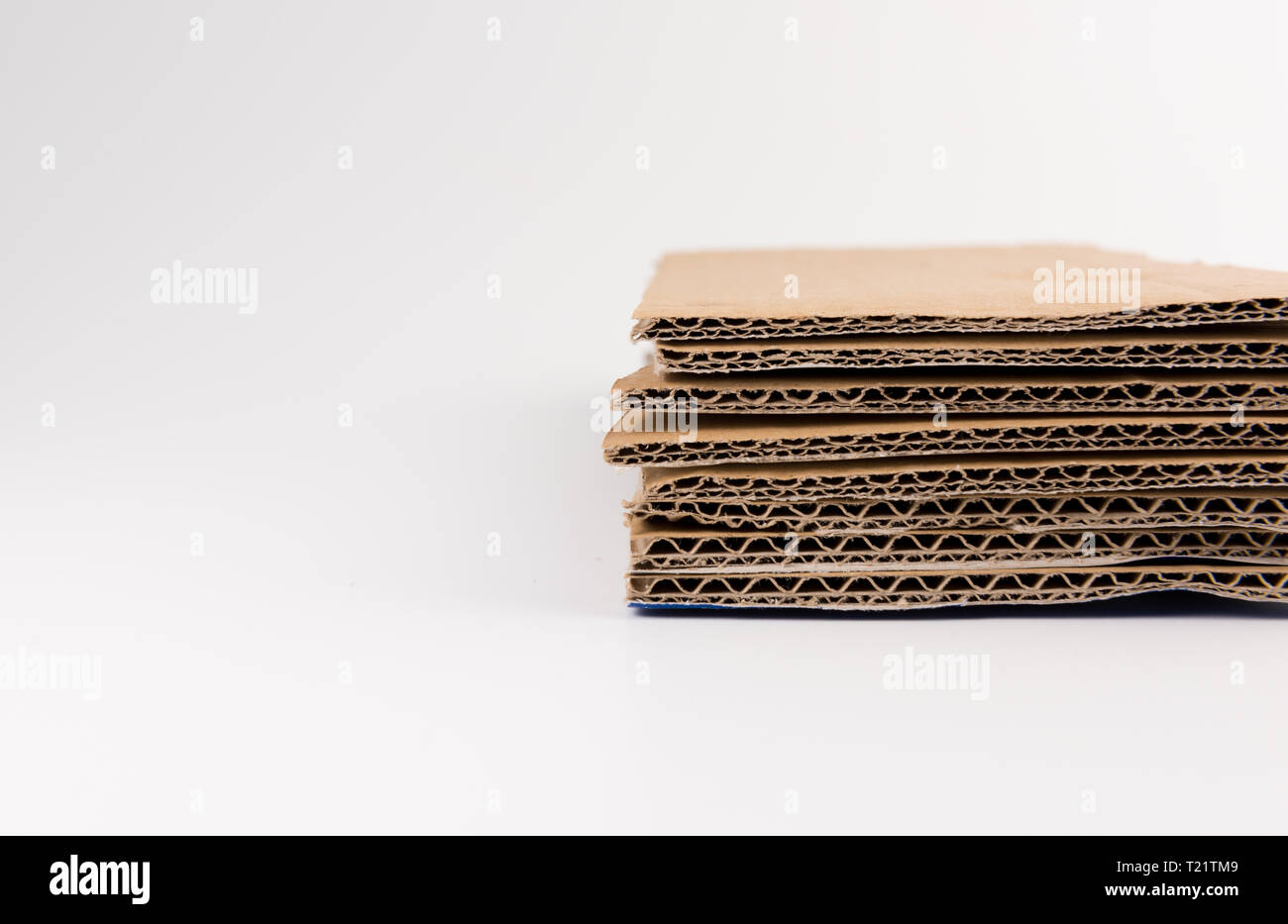 Cardboard Pile On Corrugated Cardboard Stock Photos & Cardboard Pile On ...