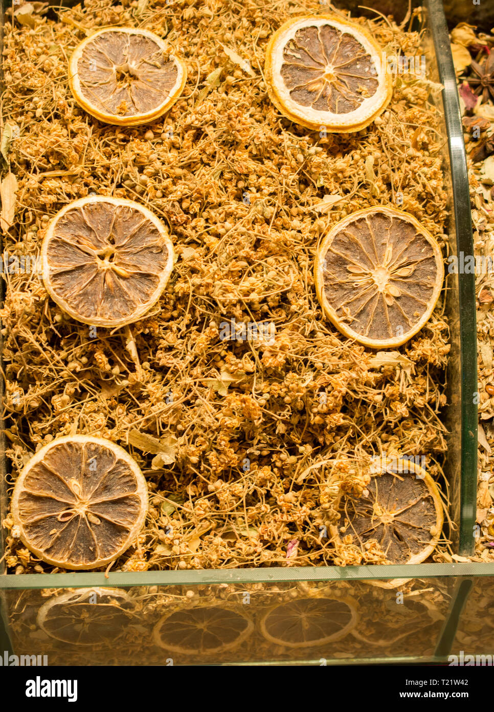Dry herbal plants as food and remedy Stock Photo - Alamy