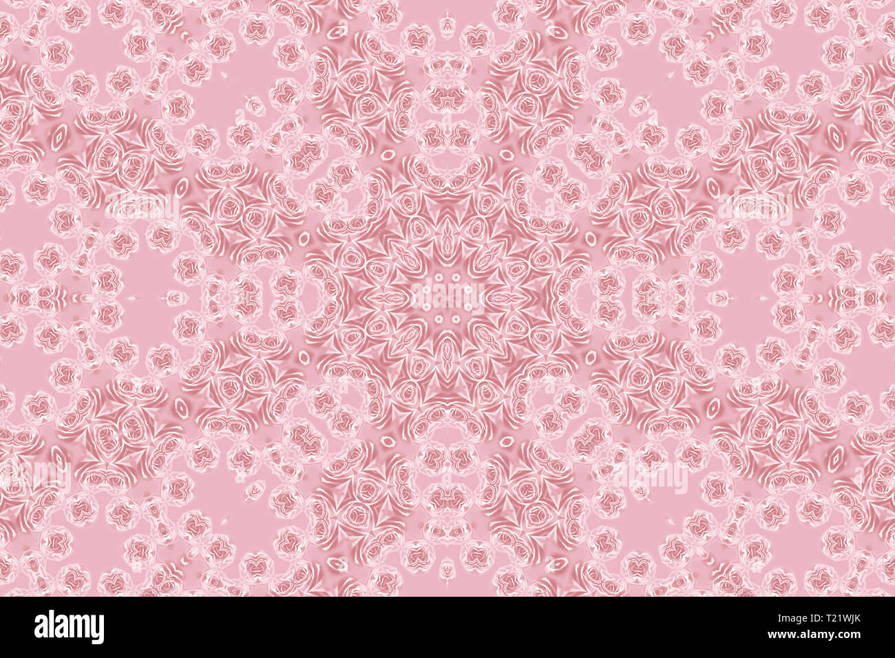 Pink pattern with natural flowers of rose Stock Photo - Alamy