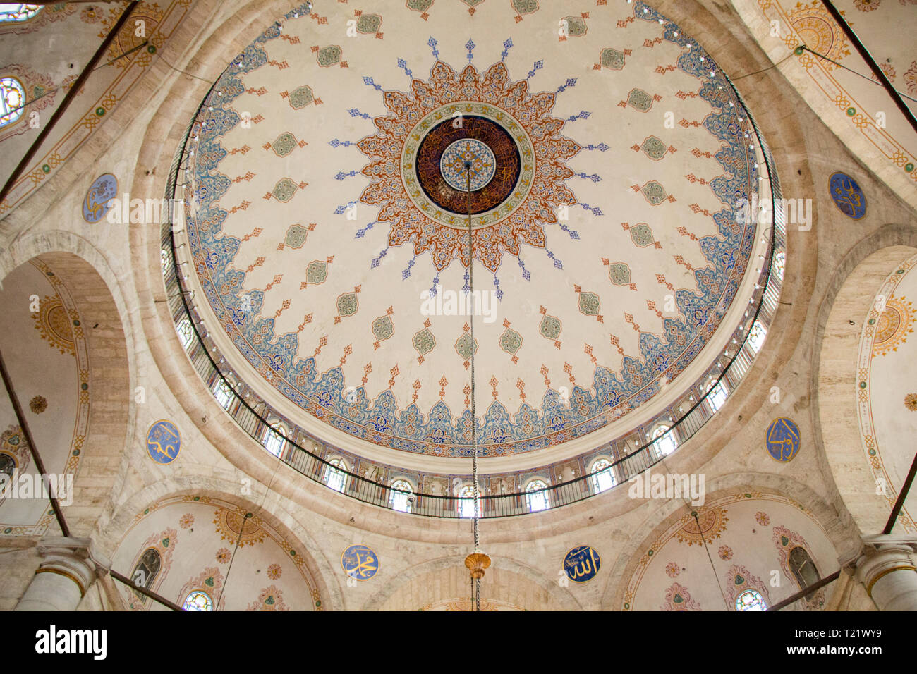 Inner view of dome in Ottoman architecture in, Istanbul, Turkey Stock ...