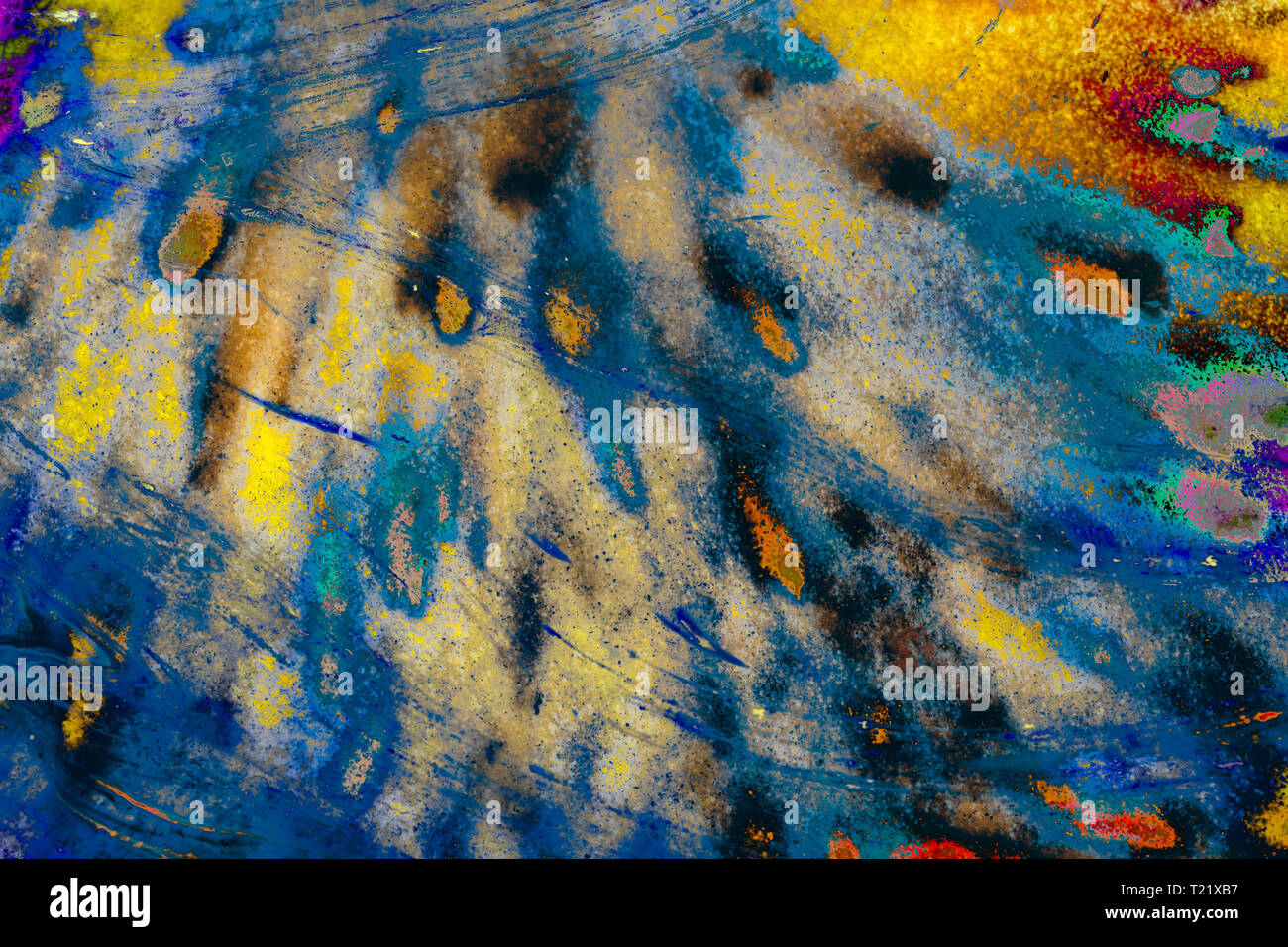 Traditional Ottoman Turkish abstract marbling art patterns as ...