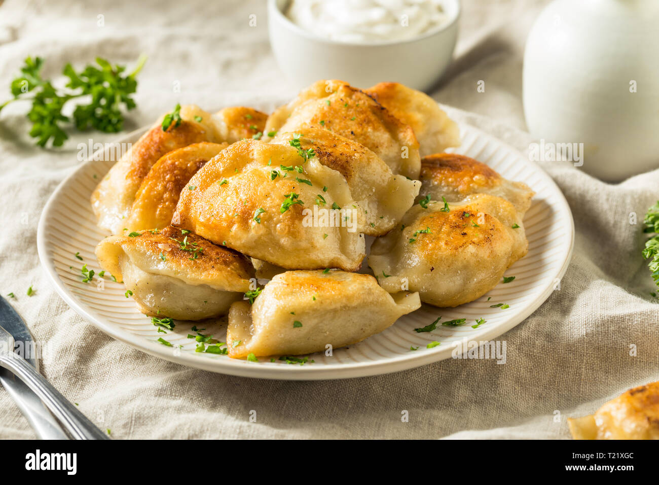 Polish pierogis hi-res stock photography and images - Alamy