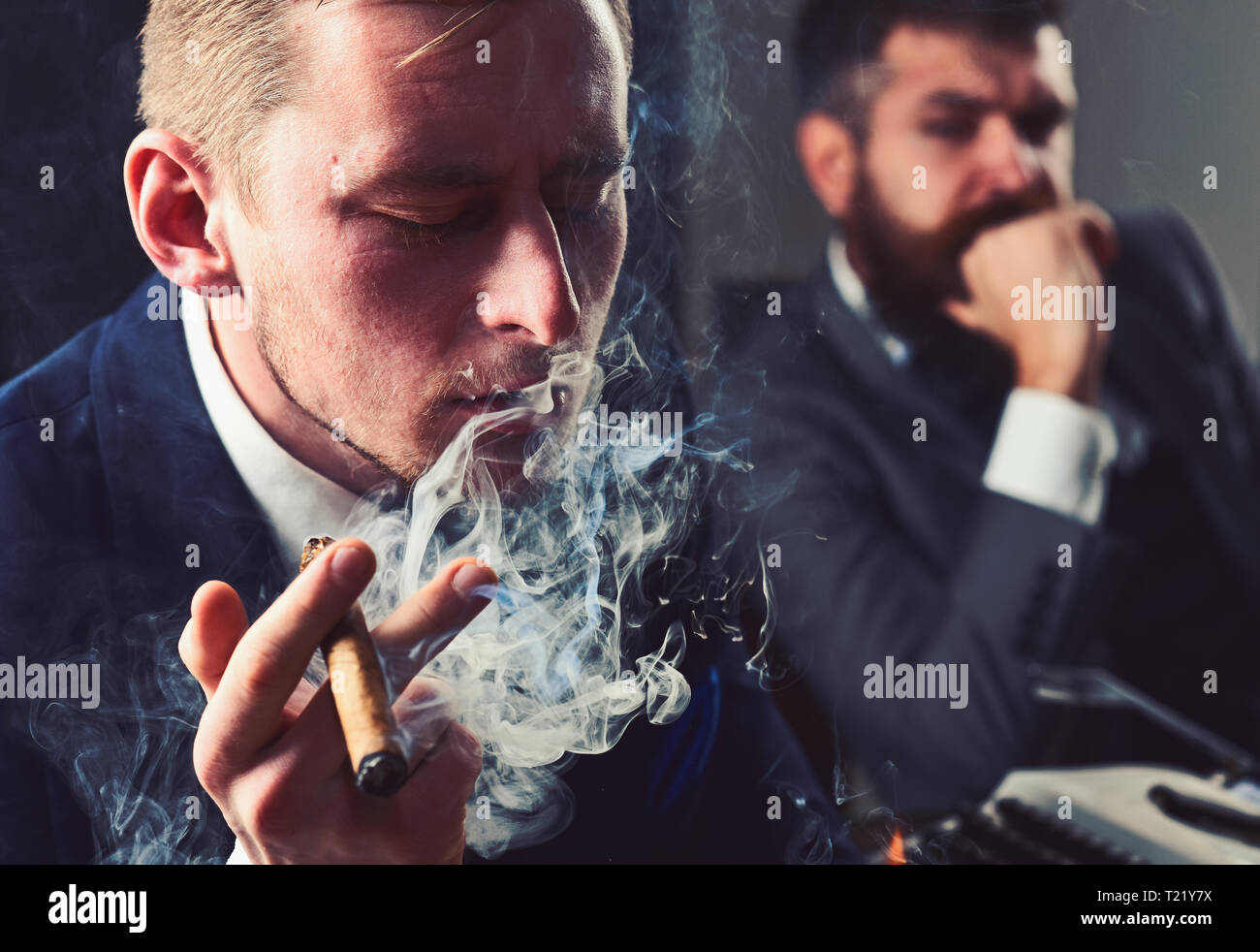 Smoking partners hi-res stock photography and images - Alamy