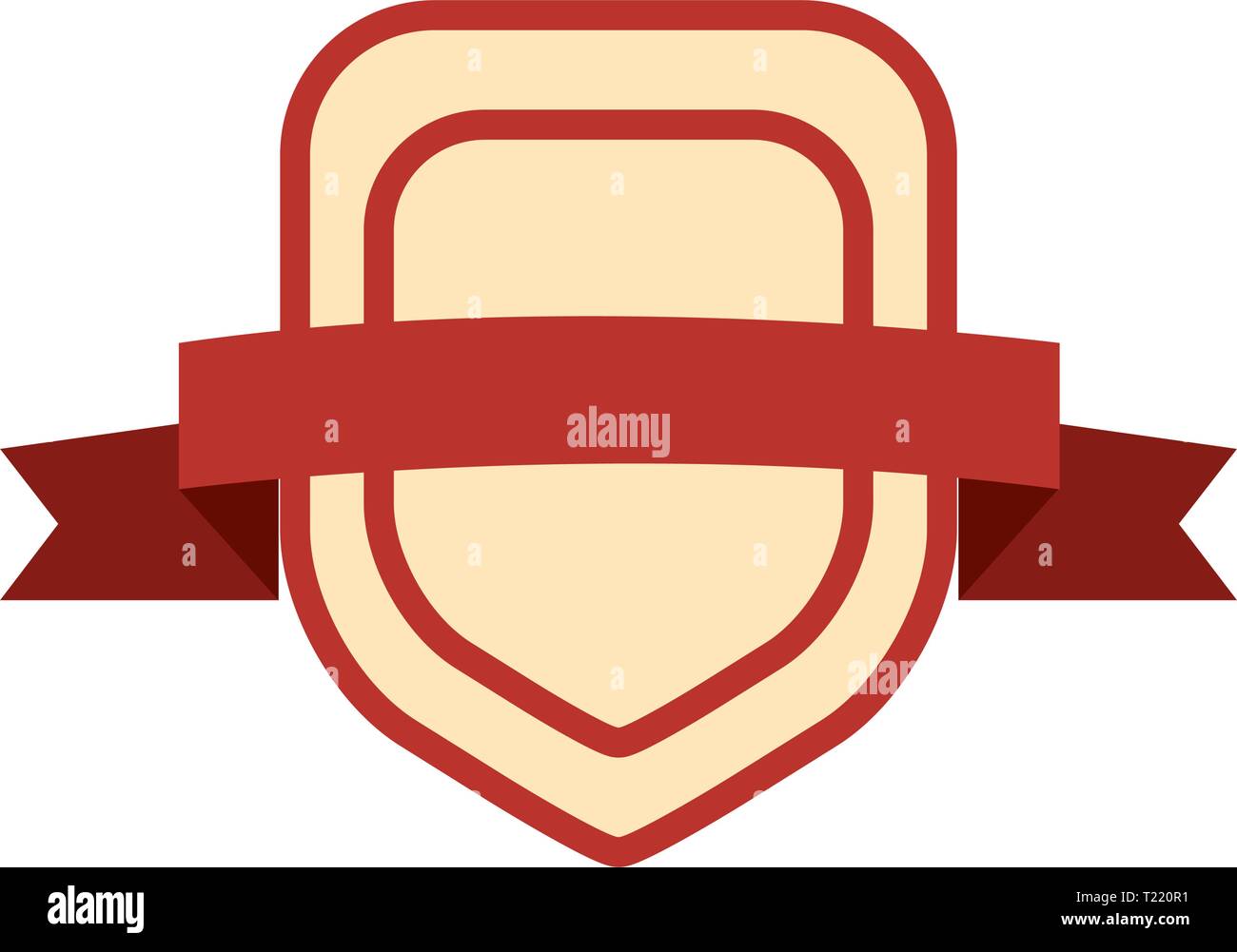 emblem badge empty template on white background vector illustration ...