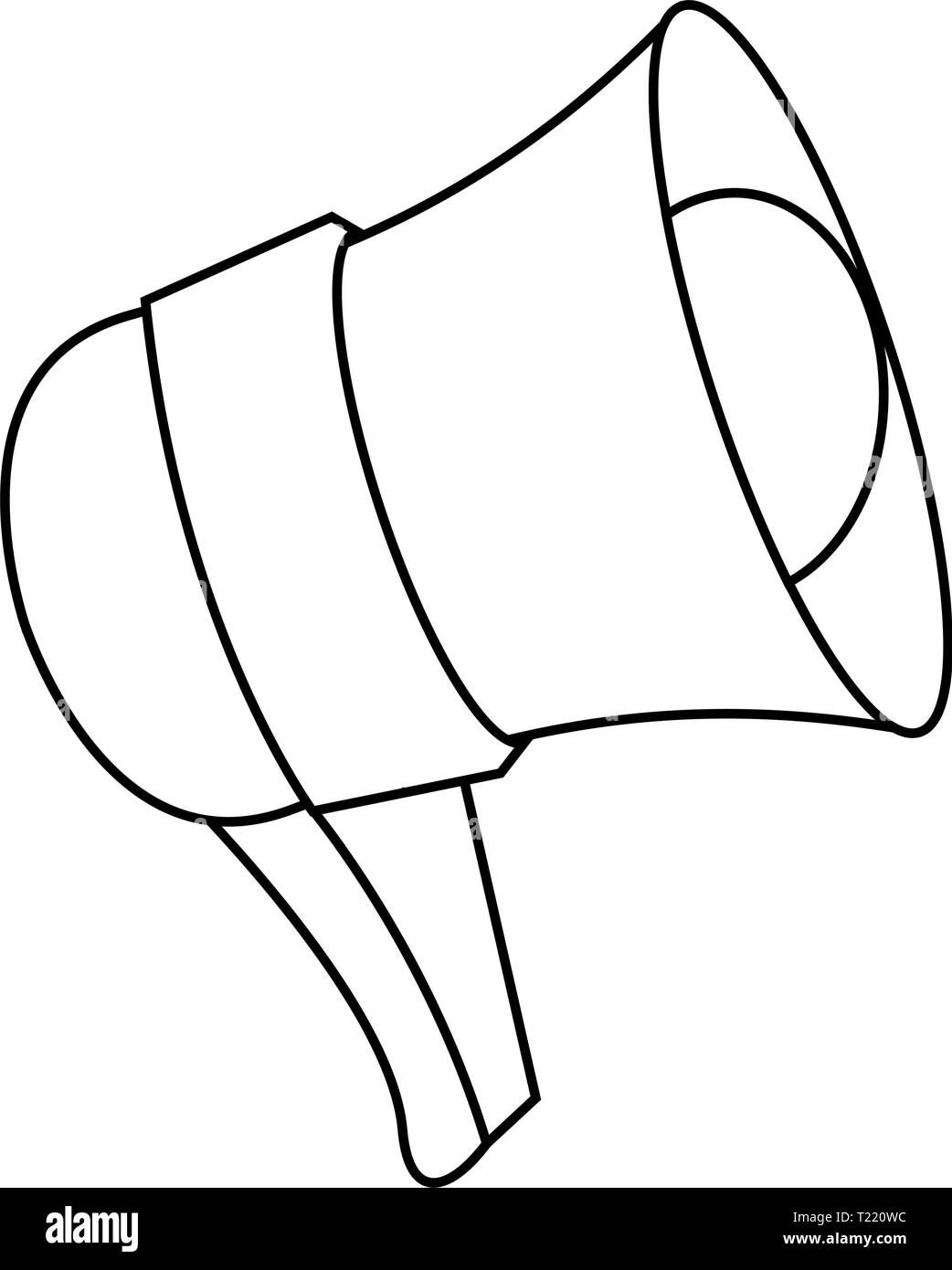 megaphone object icon on white background vector illustration Stock ...