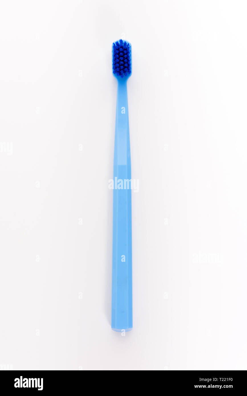 New tooth brush isolated on white background. Dental care Stock Photo ...