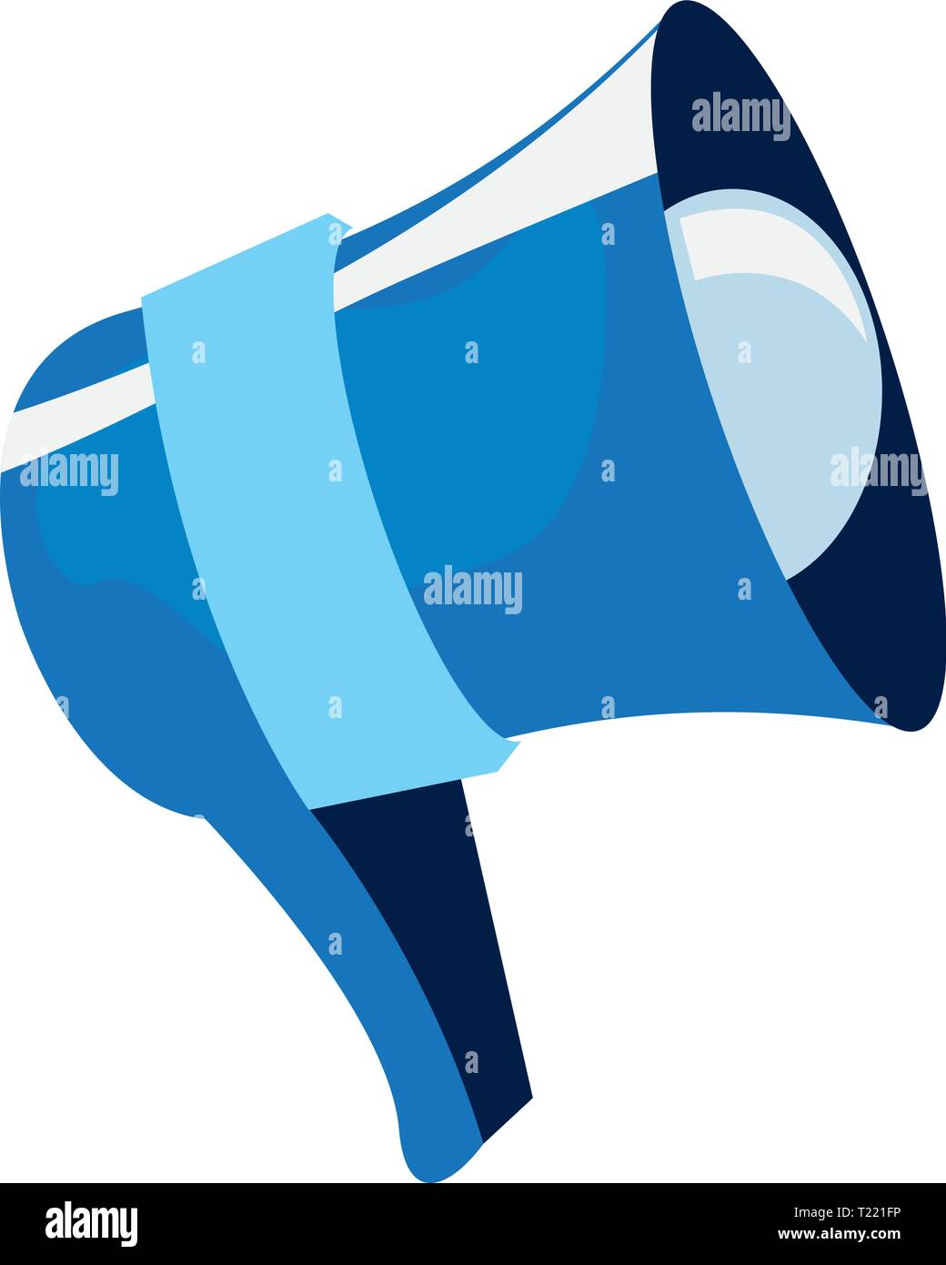megaphone object icon on white background vector illustration Stock ...