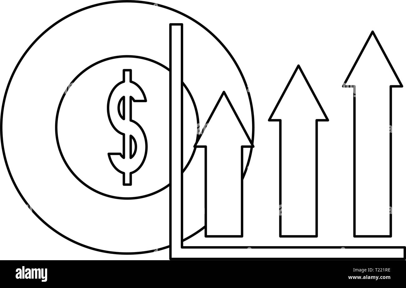 Money stack diagram Black and White Stock Photos & Images - Alamy