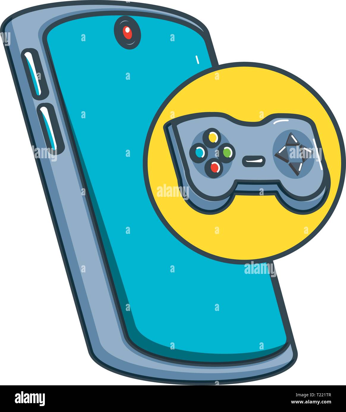 smartphone device with control game vector illustration design Stock ...